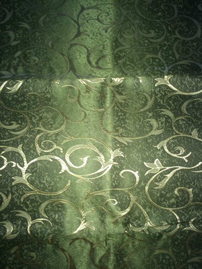 Draperie Verde Cu Model Crengute Galbui, Otto House