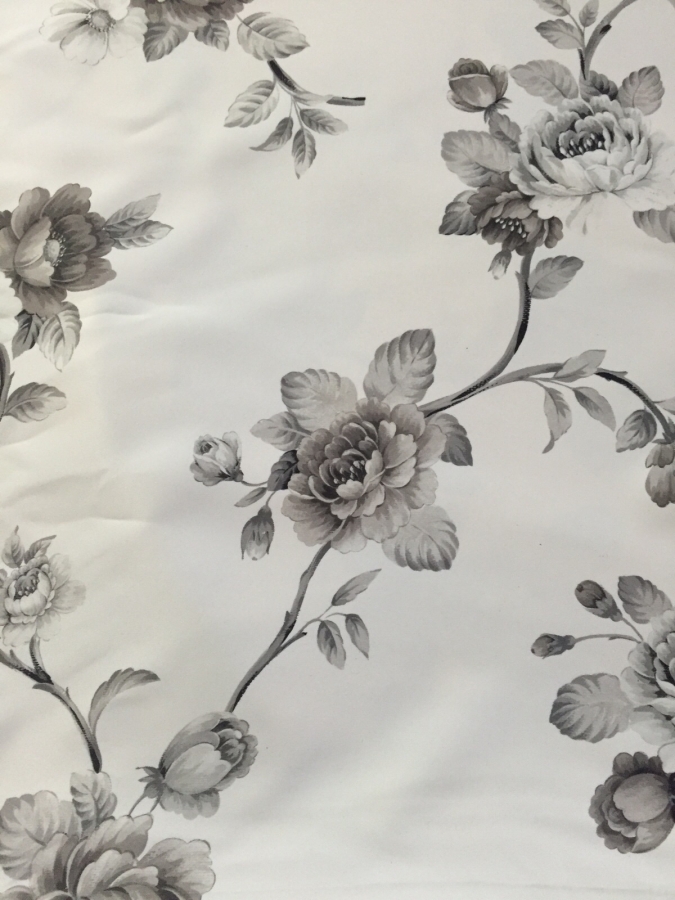 Draperie Vintage Cu Trandafiri Gri Si Indigo, Otto House