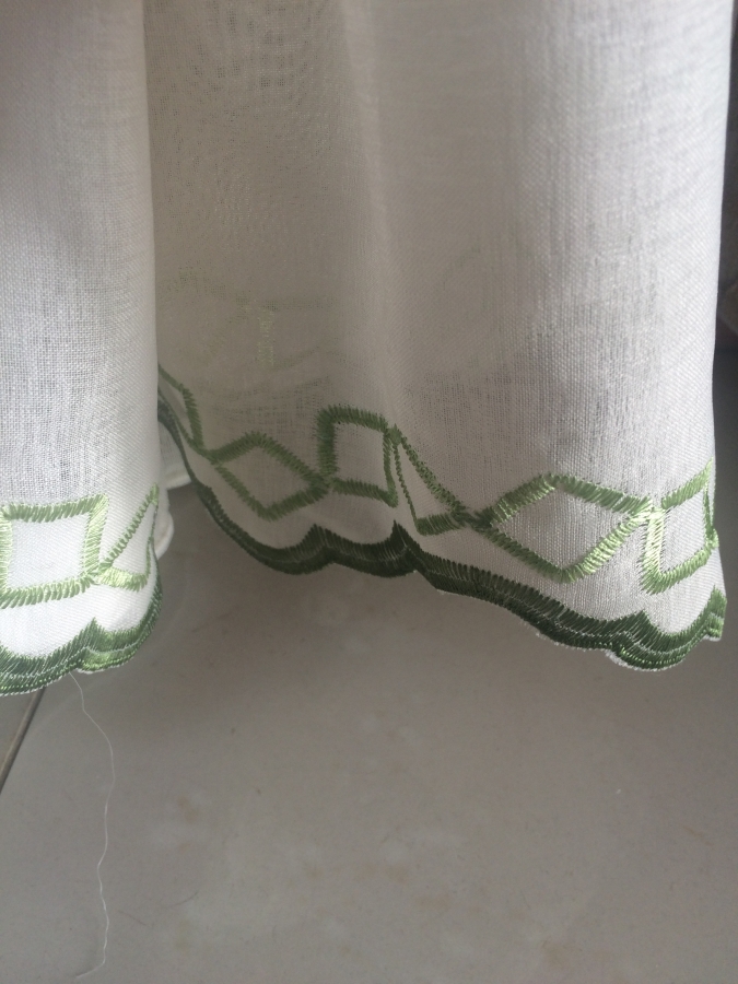 Perdea In Cu Patrate Brodate Verzi., Otto House