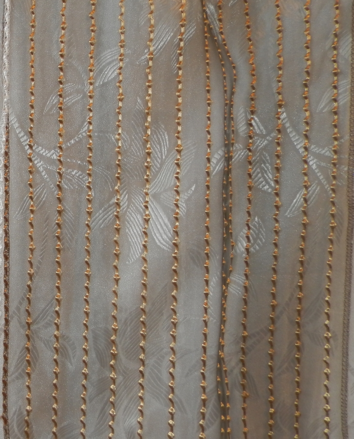 Perdea Matase Cu Liniute Verticale, Aurii, Otto House