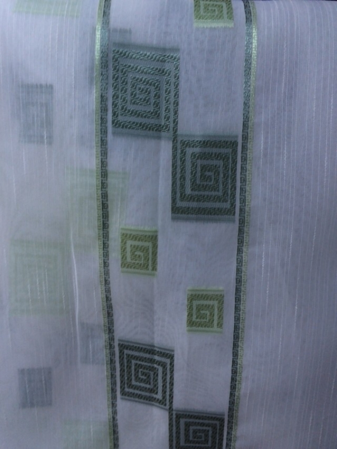 Perdea Sable, Dreptunghiuri Verde Si Vernil, Otto House