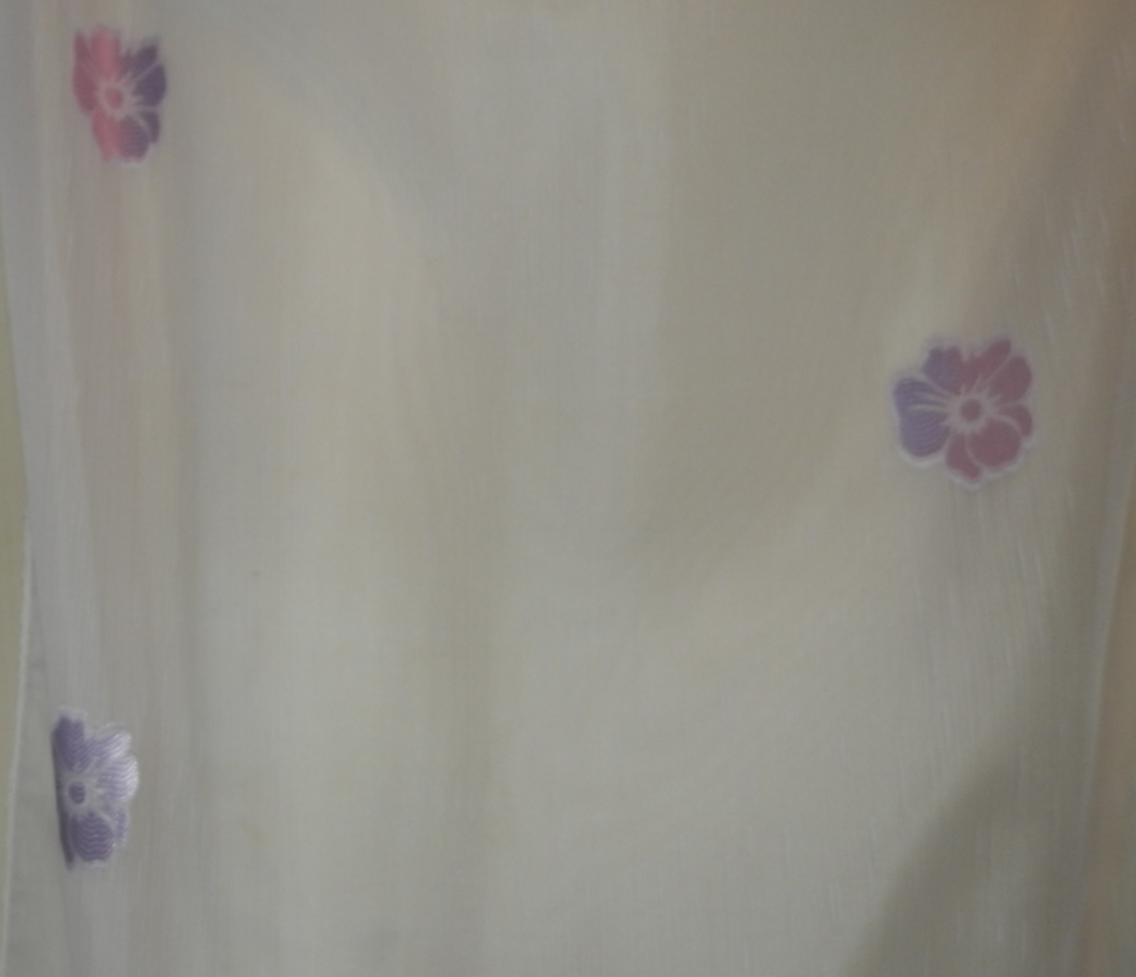 Perdea Sable, Floare Mov Cu Contur Argintiu, Otto House