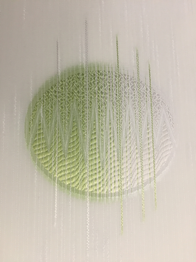 Perdea Sable Alba Cu Buline Verzi, Otto House