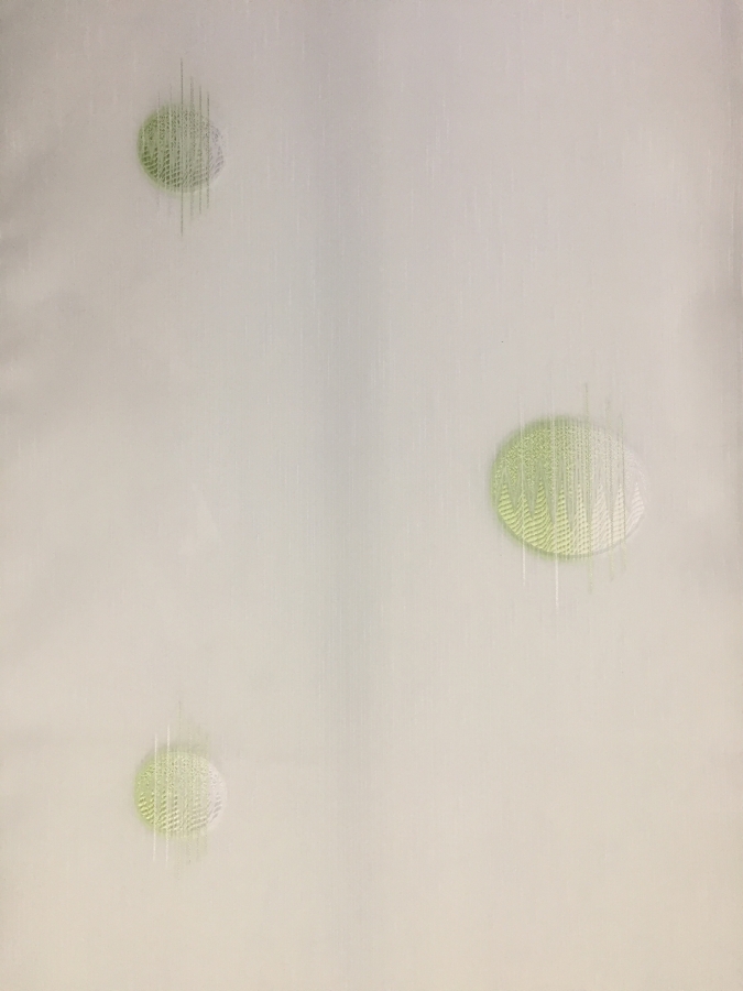 Perdea Sable Alba Cu Buline Verzi, Otto House