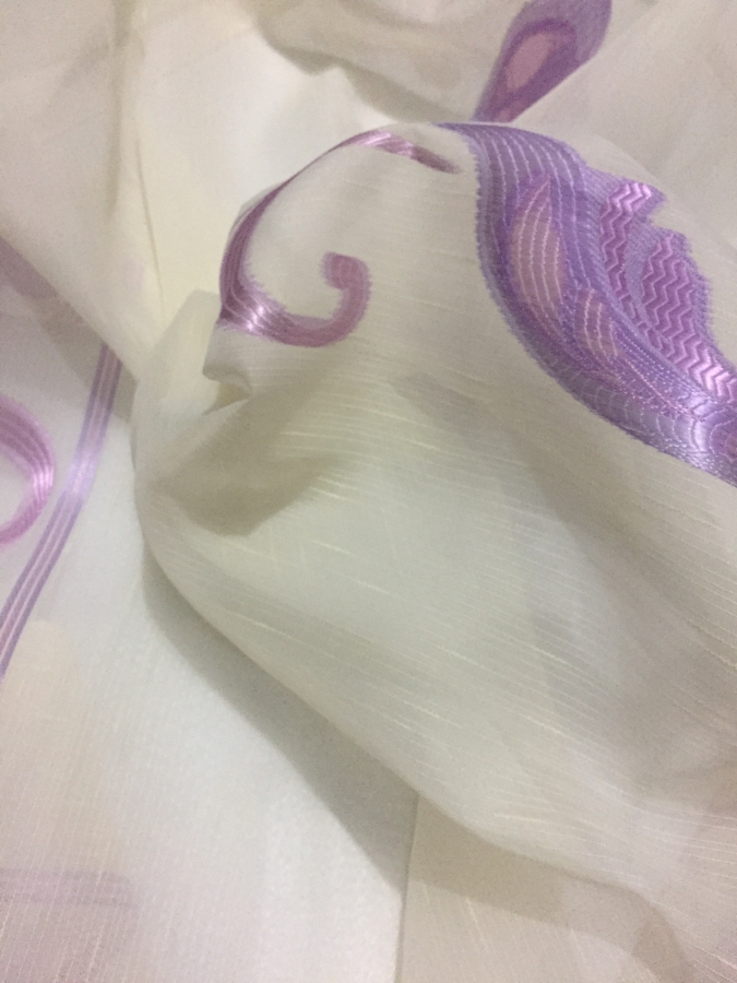 Perdea Sable Crem Cu Model Lila, Otto House